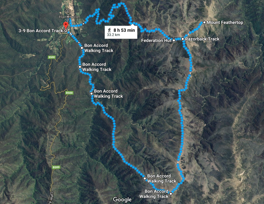 Hike Map | Mt Feathertop Trek